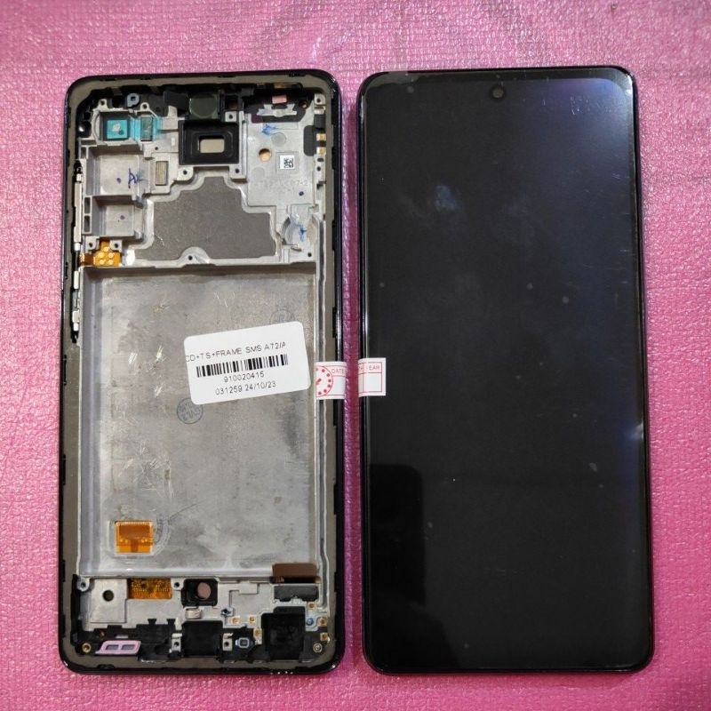 Jual LCD SMG A72/A725F ORG/OLED+PREM+LAYAR FULL CAMAERA DEPAN (O ...