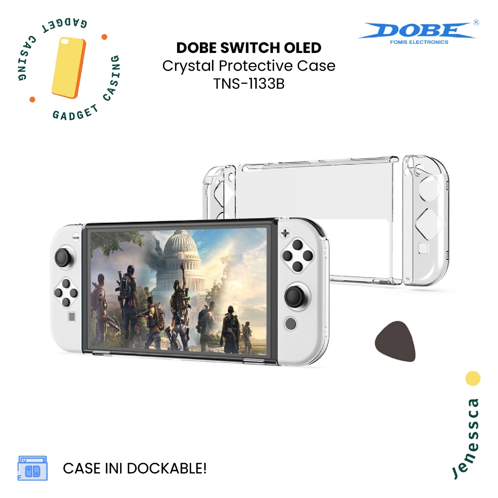 Jual DOBE Nintendo Switch OLED Case Casing Transparent Bening TNS-1133B ...