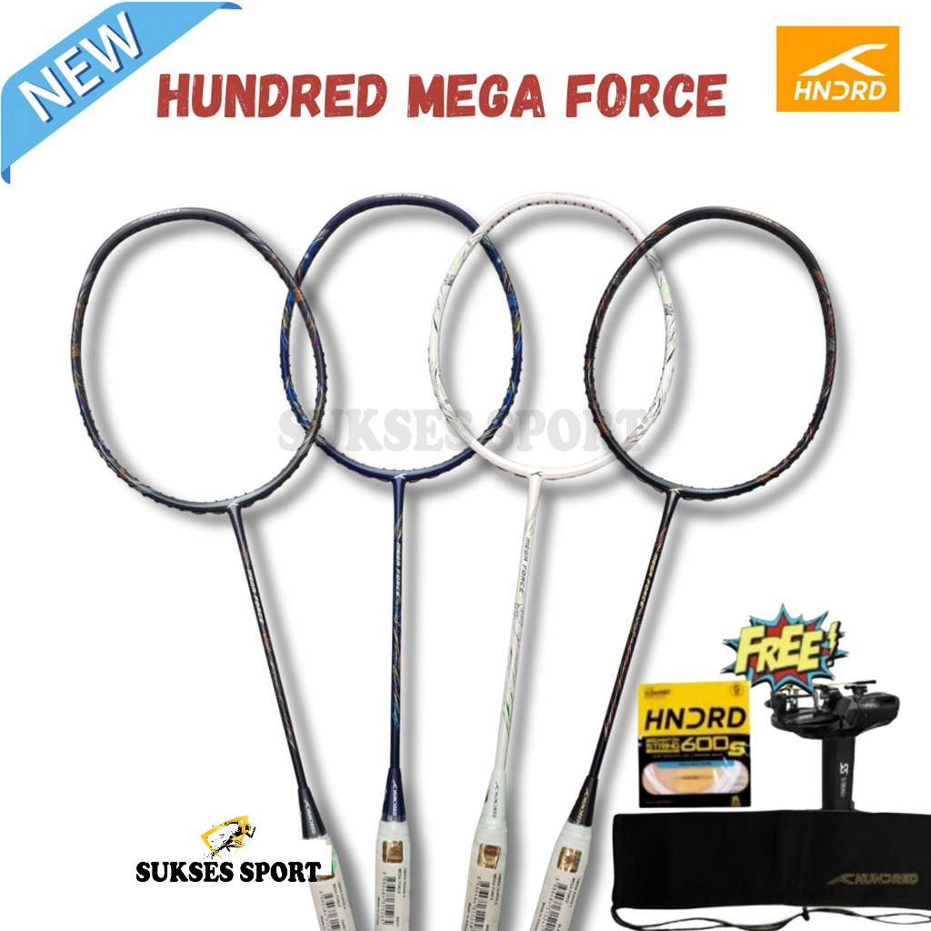 Jual RAKET BADMINTON HUNDRED MEGA FORCE - HEAD HEAVY - SMASH POWER ...