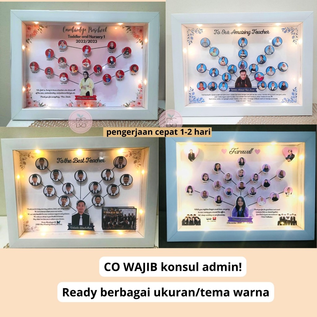 Jual Guru I Kado Guru I Scrapbook guru I 3D bingkai I Perpisahan kelas I Kenaikan kelas I Kustom ...