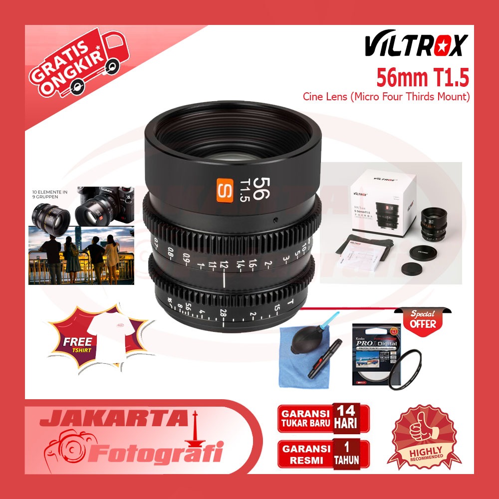 Jual Viltrox 56mm T1.5 Cine Lens (Micro Four Thirds Mount) | Shopee ...