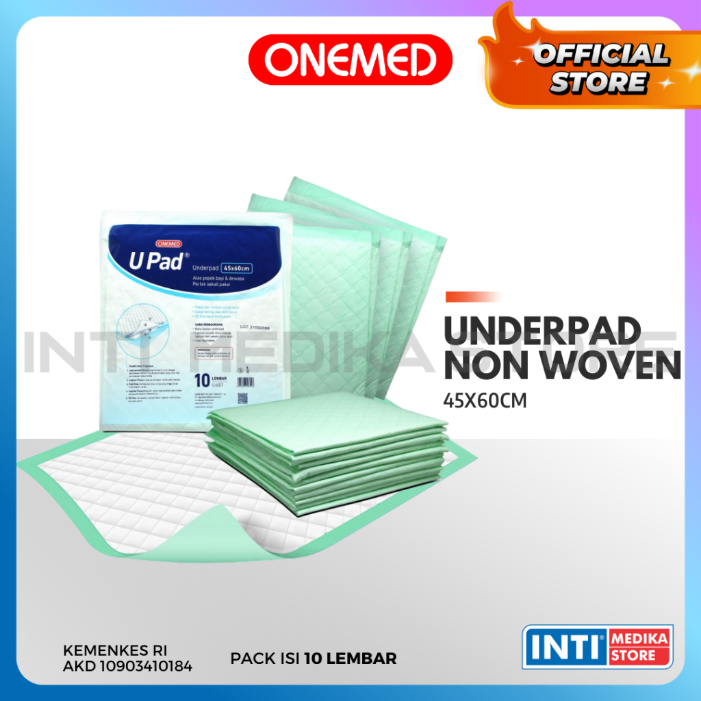 Jual ONEMED - Underpad U Pad 45x60 cm Alas Popok Bayi & Dewasa Sekali ...