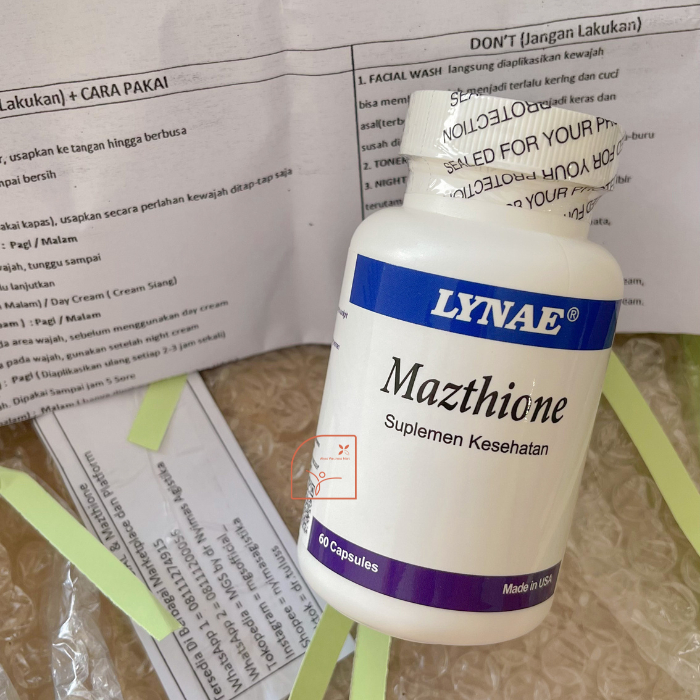 Jual KELEBIHAN ORDER LYNAE MAZTHIONE BOTOL 60 KAPSUL US TIKTOK DR. TULUS | Shopee Indonesia