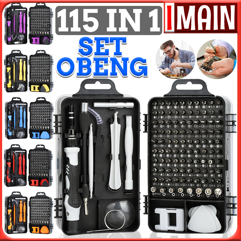 Jual Obeng Set 115 in 1 obeng hp Multifungsi Alat Bongkar Mini Precision Untuk Smartphone Laptop ...