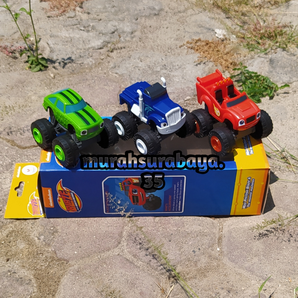 Jual ISI 3 BIJI | Mainan Mobil Blaze Monster Machine Car RKC 02143 l ...