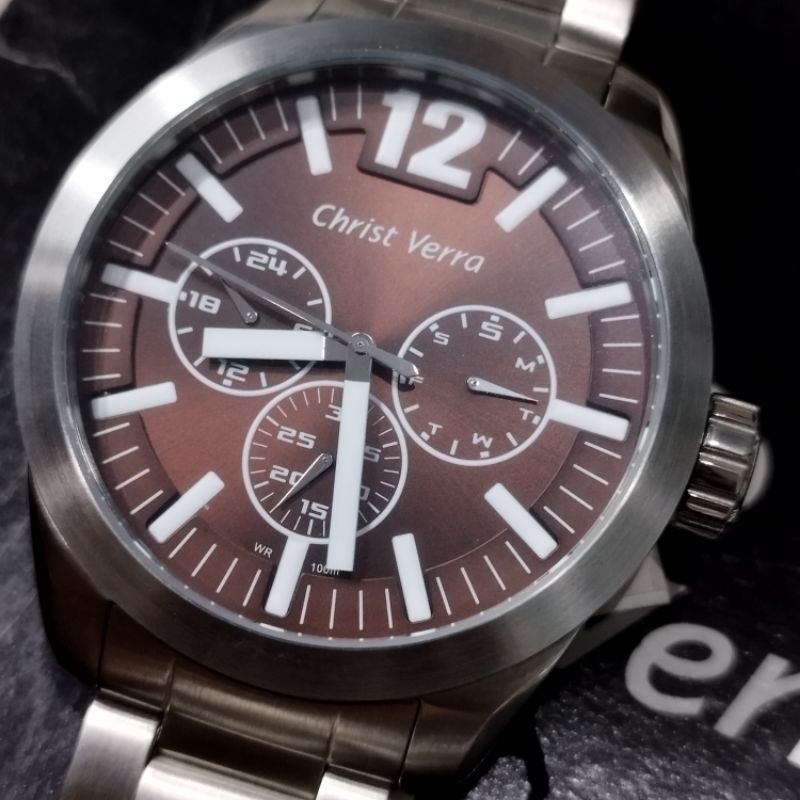 Jual ORIGINAL CV CHRIST CRIST VERRA VERA JAM TANGAN PRIA COWOK ORIGINAL ...