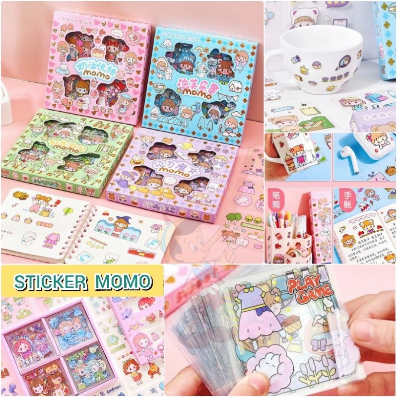 Jual STICKER MOMO ORIGINAL ISI 100 PCS STIKER VIRAL MAINAN VIRAL ...