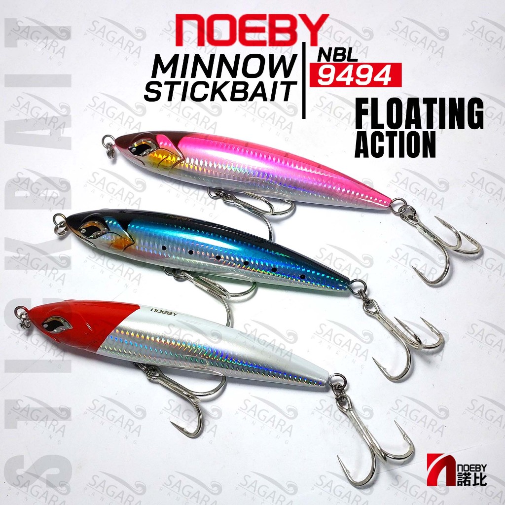 Jual Umpan Popping Casting StickBait Noeby 9494 Floating Pencil Lure Umpan Pancing | Shopee ...