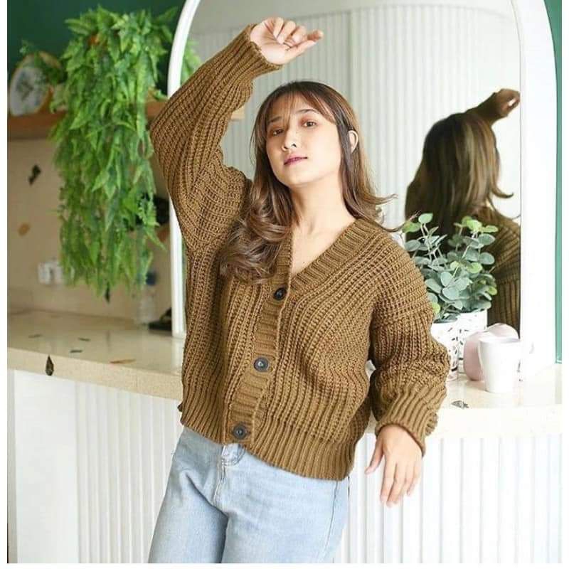 Jual Cardy rajut nacara oversize premium tebal | Shopee Indonesia