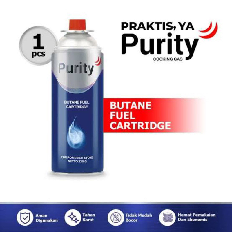 Jual Gas Cartridge Purity 230gr - Tabung Gas Mini - Tabung Gas Kompor Portable | Shopee Indonesia