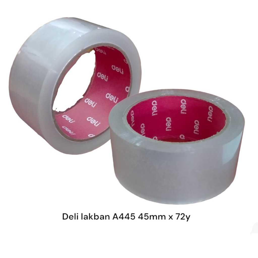 Jual Lakban Solasi Bening 45 mm x 72 Yard DELi A 445 OPP Tape ...