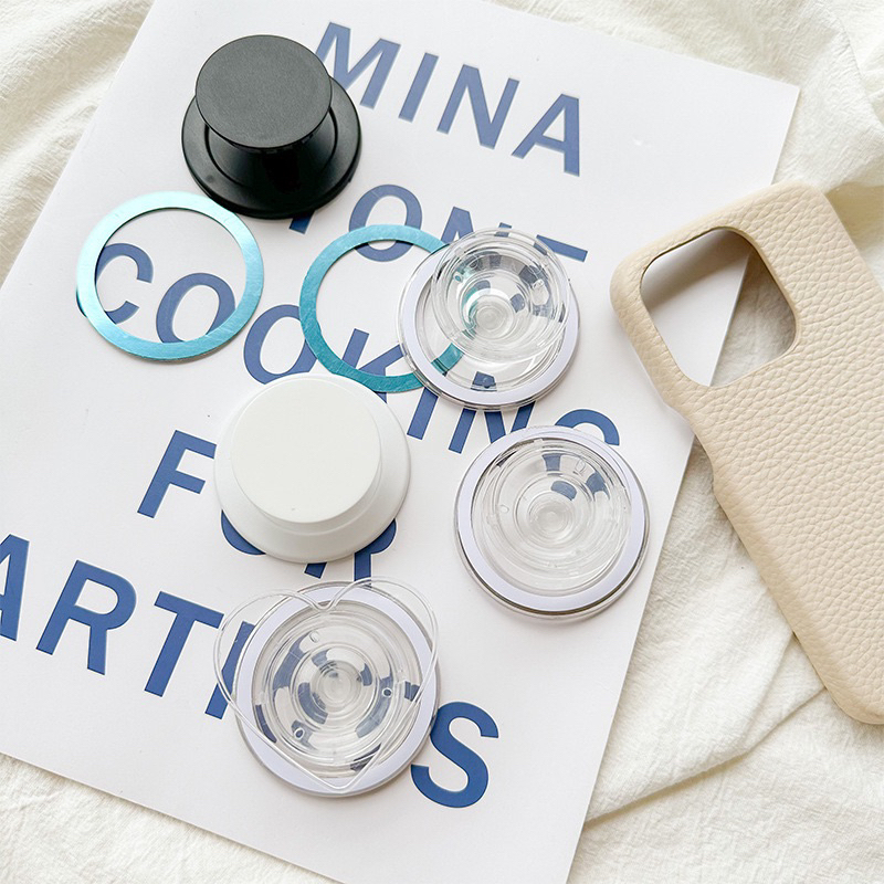 Jual UNIVERSAL Magsafe Popsocket - BLACK / WHITE / TRANSPANT / MOTIF ...