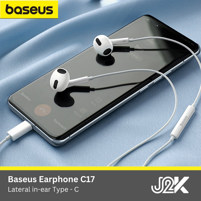 Jual BASEUS Encok Type-C lateral in-ear Wired Earphone Kabel C17 -NGCR | Shopee Indonesia