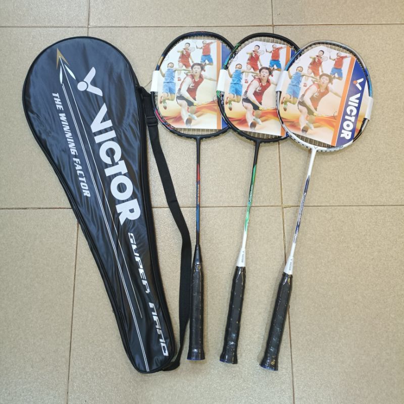 Jual Raket Badminton victor senyawa full cover/badminton reket victor ...