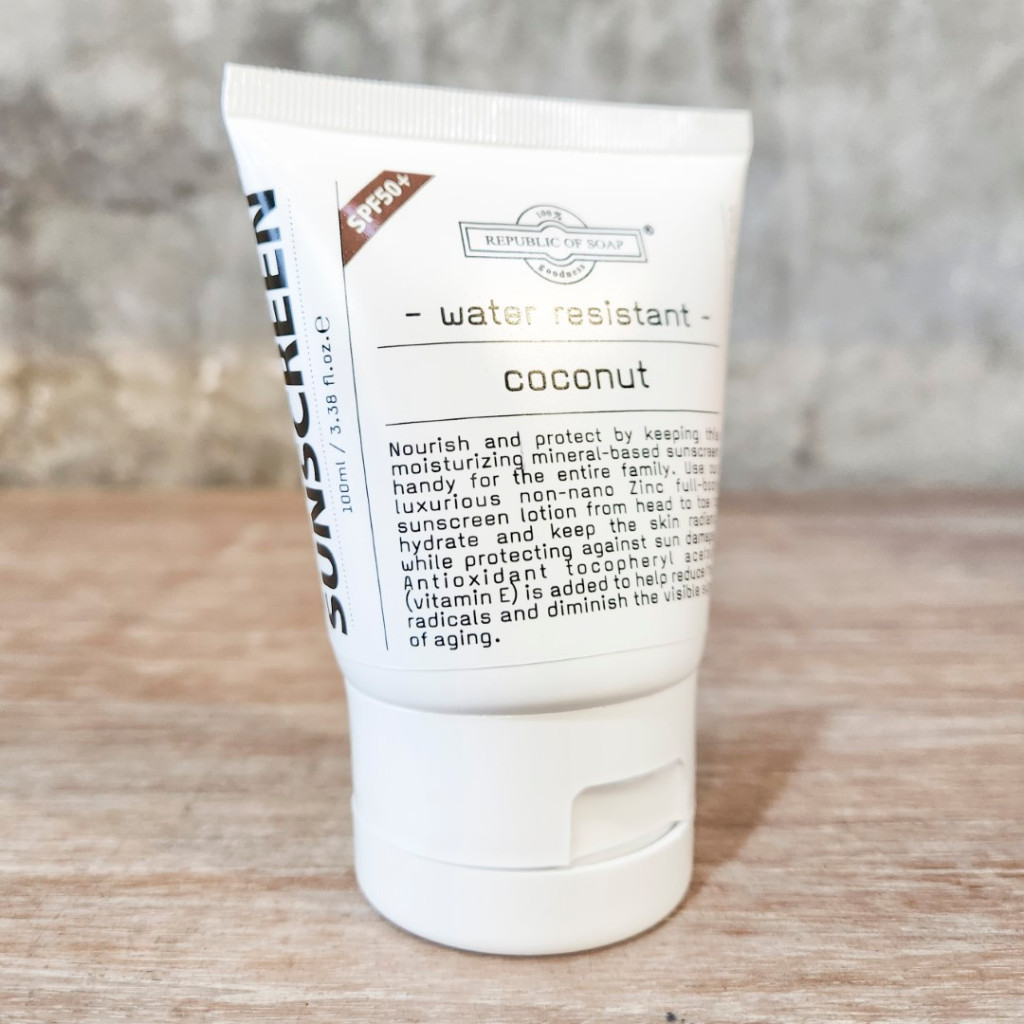 Jual SUNSCREEN Lotion - Water Resistant Sunblock SPF 50+ - COCONUT ...