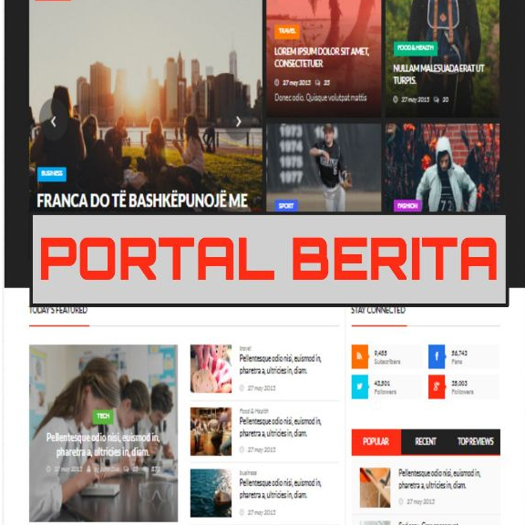 Jual Template Website Portal Berita Hot Magazine (HTML, CSS, BOOSTRAP) | Shopee Indonesia