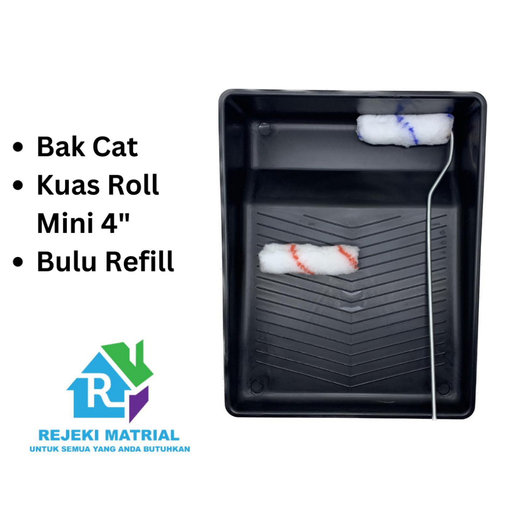 Jual Paket Cat Tembok - Kuas Roll Mini 4" | Shopee Indonesia