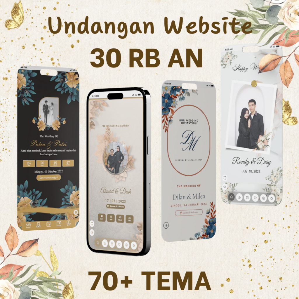 Jual Undangan Digital Website Pernikahan | Undangan Website | Undangan Digital Pernikahan ...