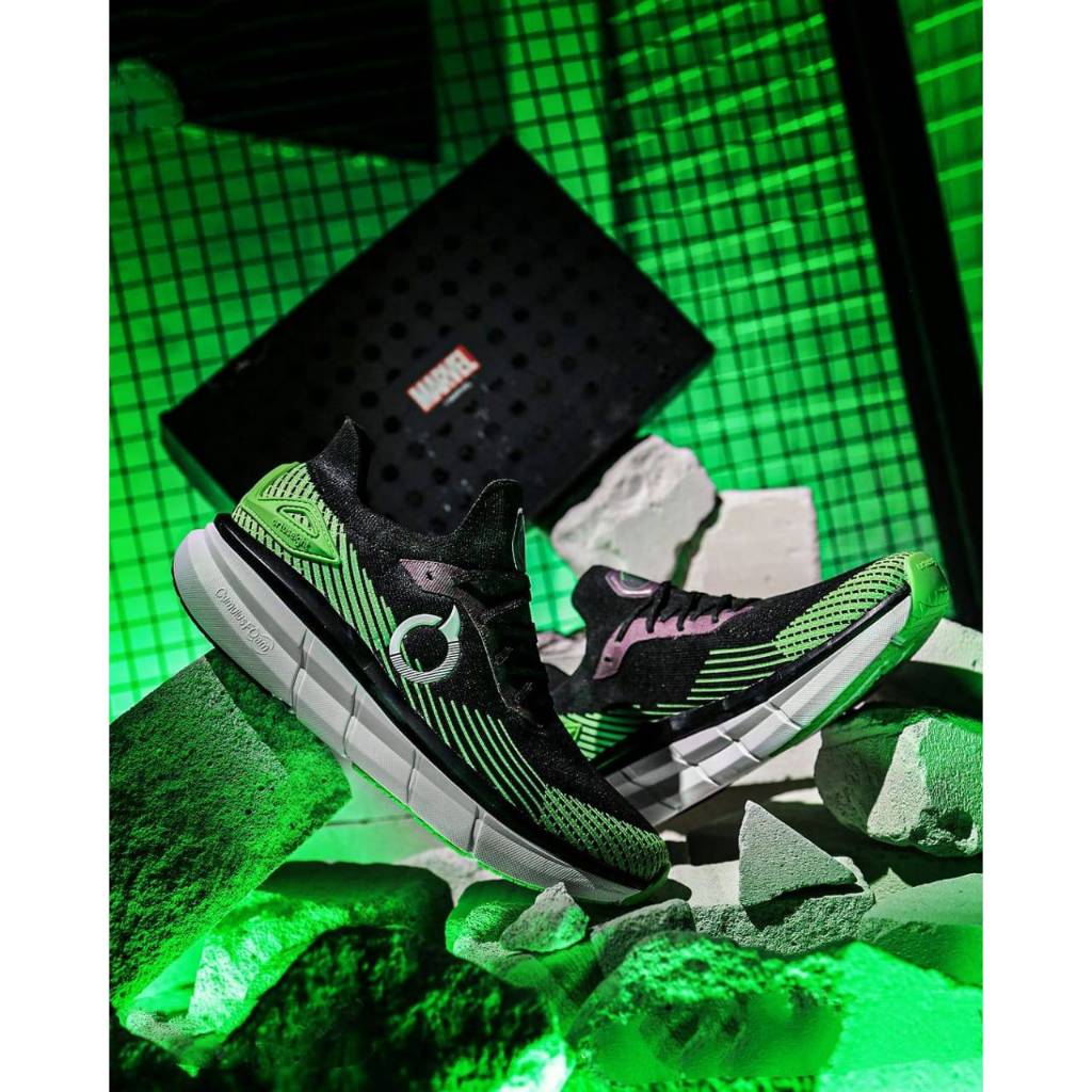 Jual ortuseight x marvel gamma hulk green rage sepatu running original ...