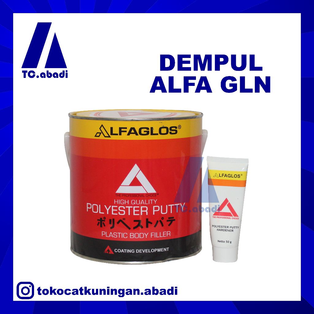 Jual Alfagloss Polyester Putty 1 Galon / Dempul untuk Kayu, Plastik ...