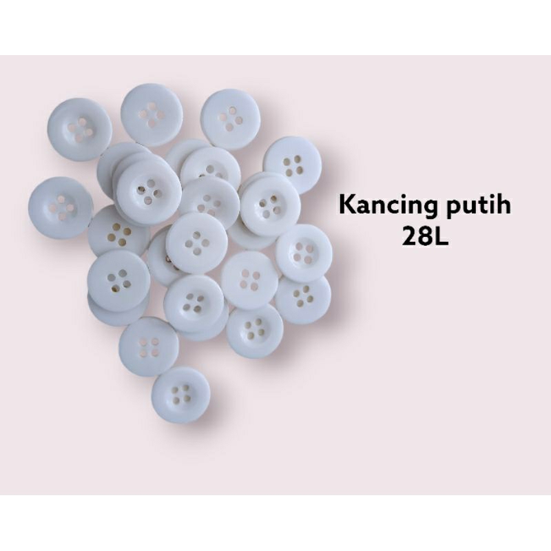 Jual KANCING PUTIH 28L *KCG0032* | Shopee Indonesia