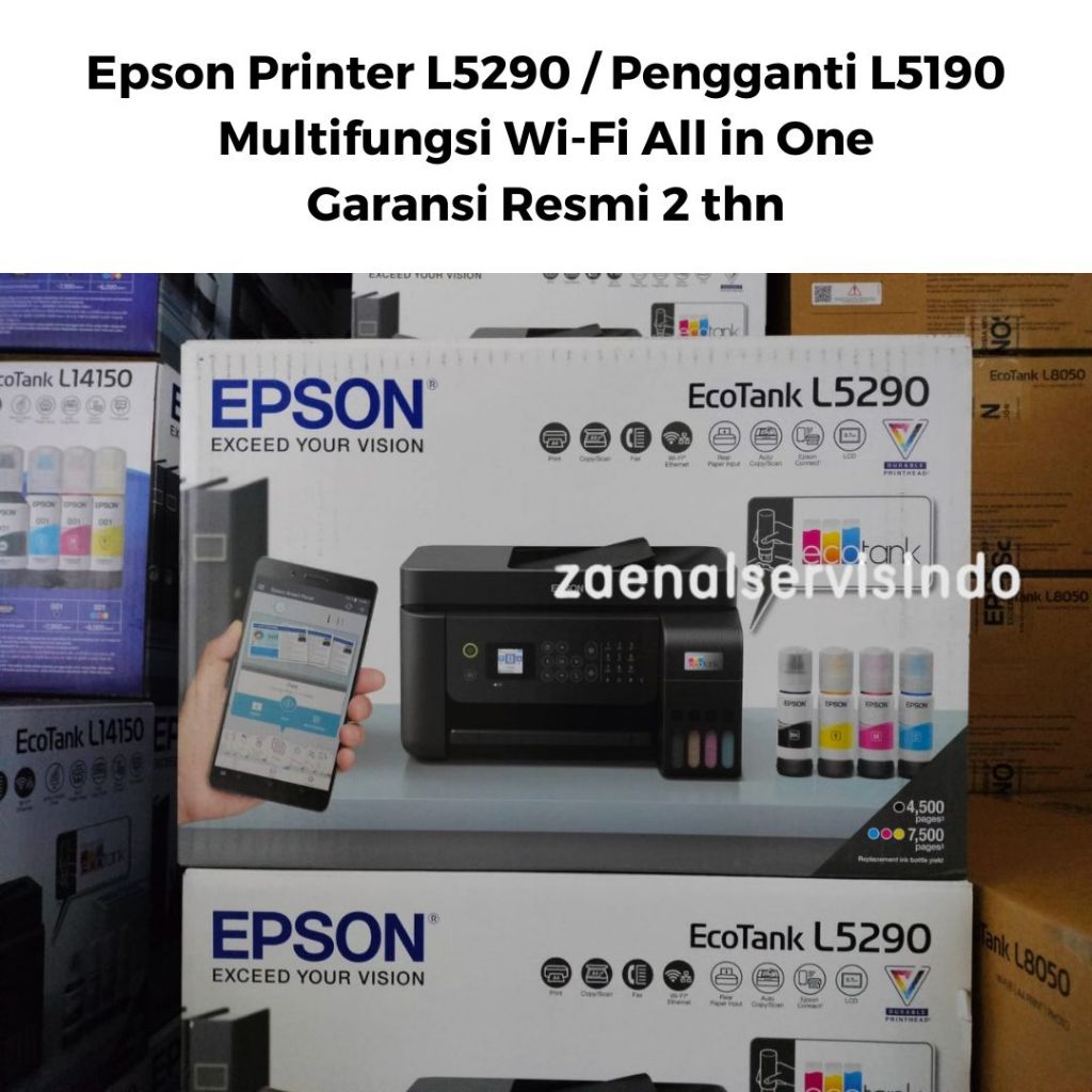 Jual Epson Printer L5290 / Pengganti L5190 Multifungsi Wi-Fi All in One ...