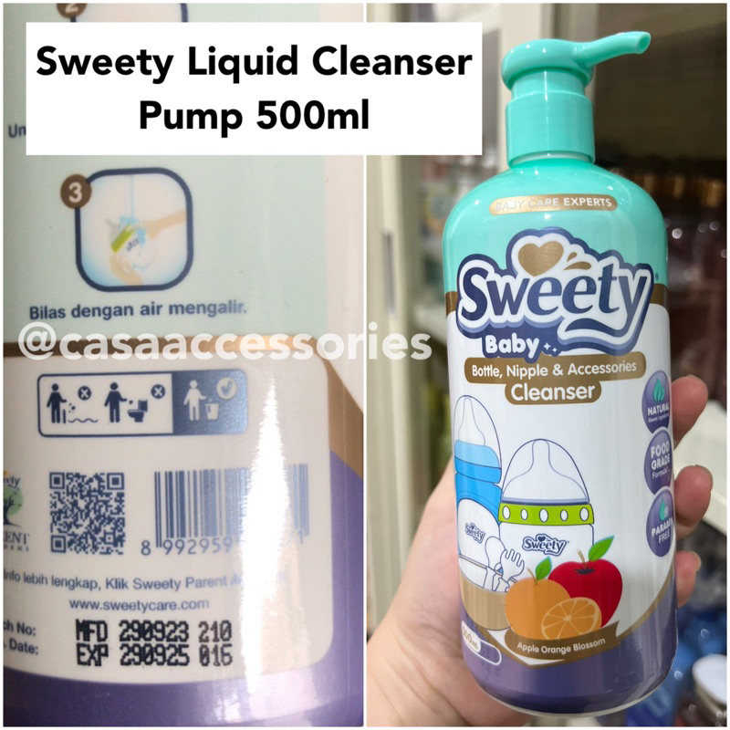 Jual SWEETY Baby Liquid Bottle & Nipple Cleanser / Sabun Cuci Botol ...