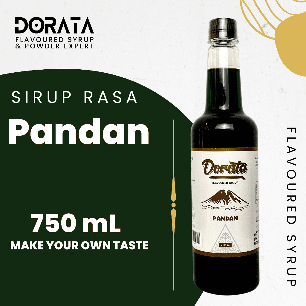 Jual Syrup Pandan Dorata 750 ml - Sirup Dorata Rasa Pandan Premium ...