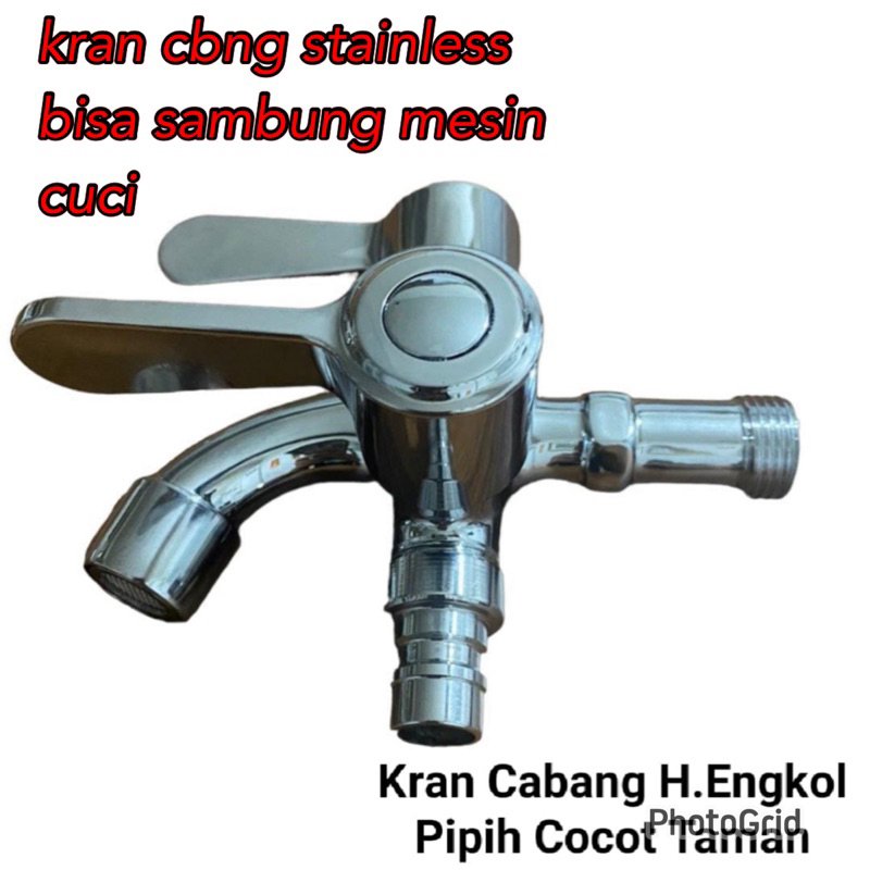 Jual Kran cabang,kran double engkol,kranz KRANZ CABANG STAINLESS 1/2 ...