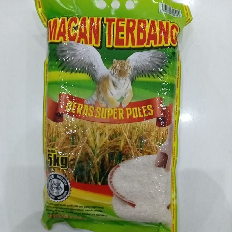 Jual Mahbubah - Macan Terbang 5 Kg Beras Super Poles Hijau | Shopee ...
