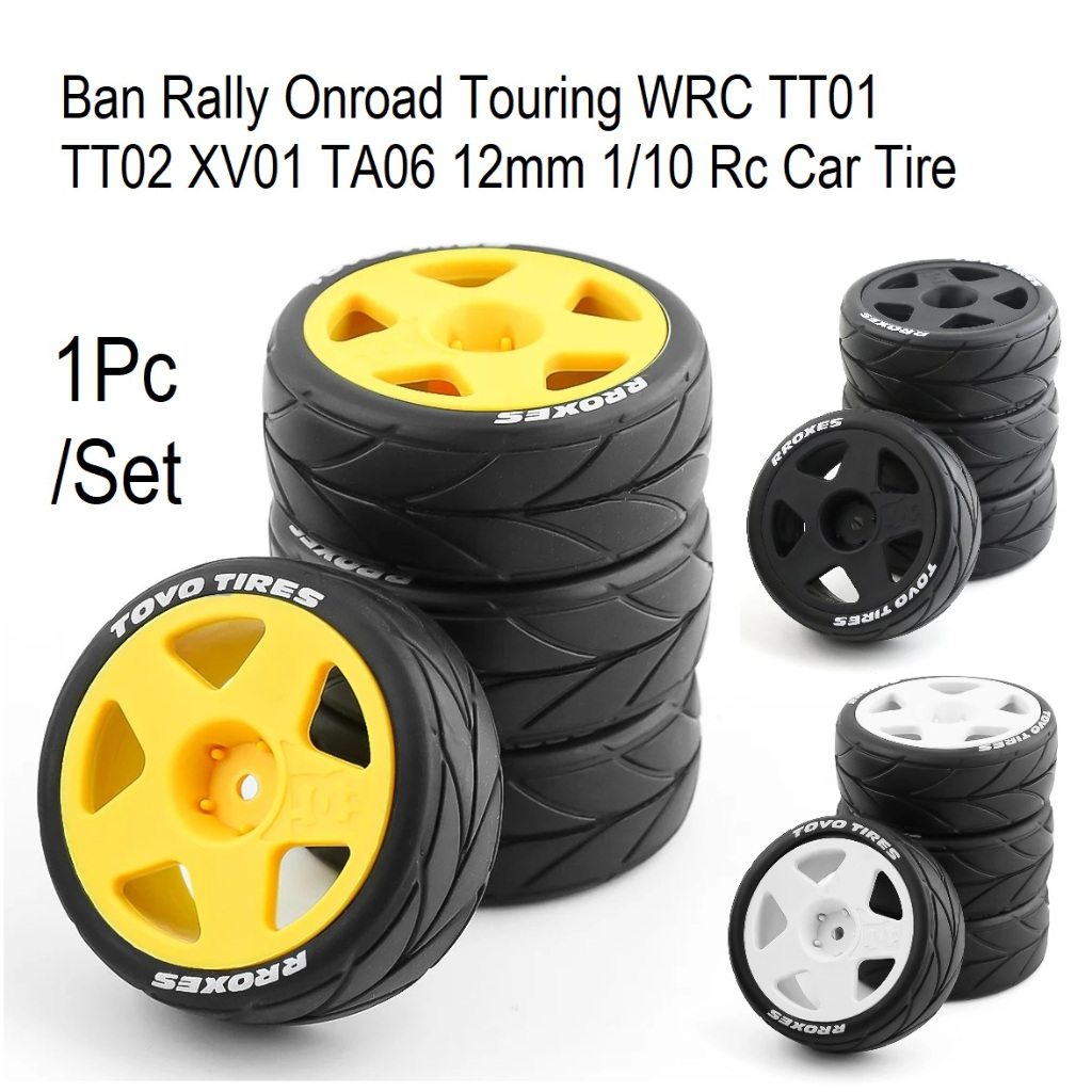 Jual Ban Rally Onroad Touring WRC TT01 TT02 XV01 TA06 12mm 1/10 Rc Car ...