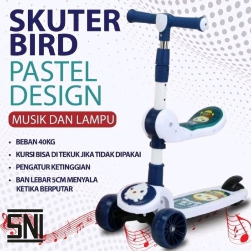 Jual SKUTER SEKUTER SCOOTER OTOPED DUDUK KURSI BANGKU LAMPU LIPAT RODA ...