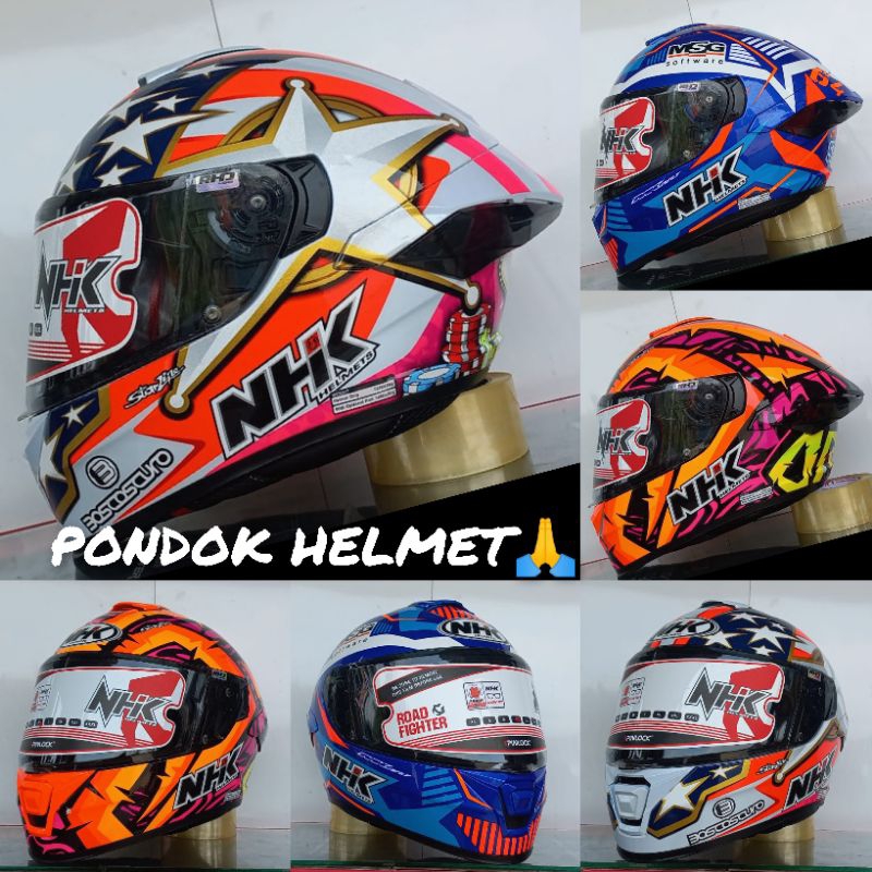 Jual HELM NHK R1 MARK 1 GP EDITION SERIES ALONSO #7USA STAR WHITE ...