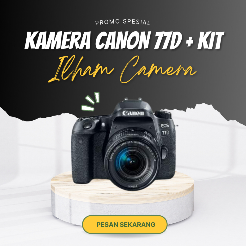 Jual KAMERA CANON 77D + KIT | Shopee Indonesia