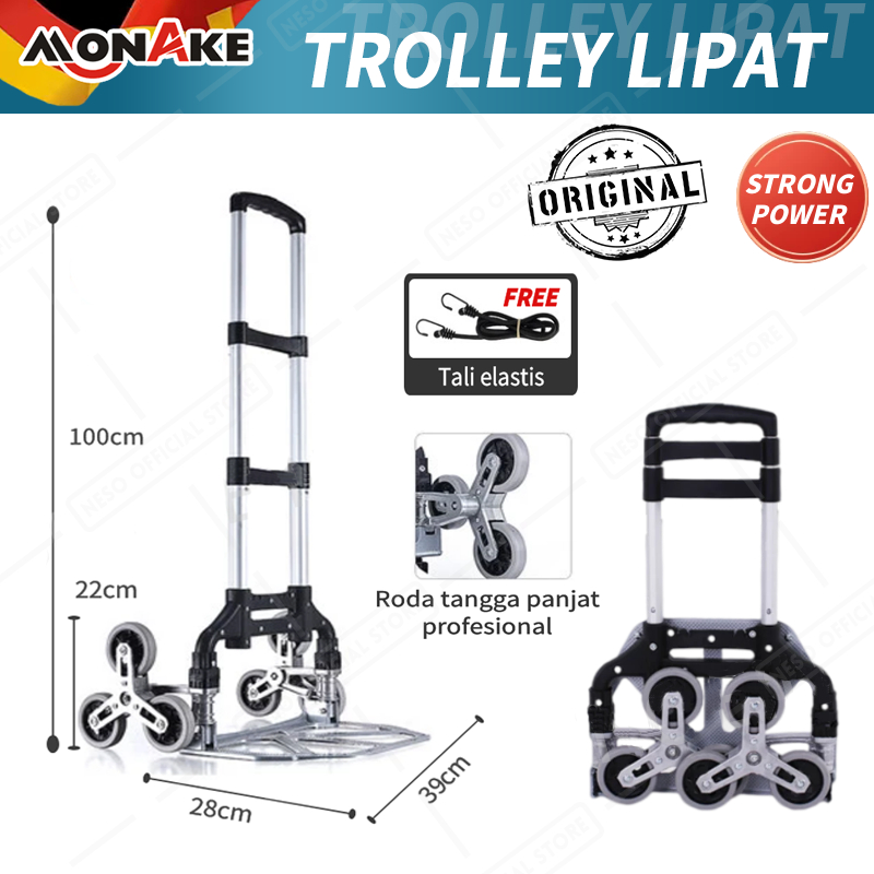 Jual MONAKE Troli Rumahan Troli Lipat Serbaguna Portabel Troli yang ...