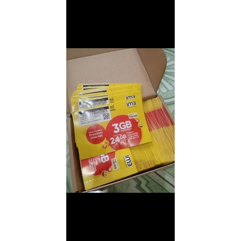 Jual perdana indosat m3 siap pakai | Shopee Indonesia