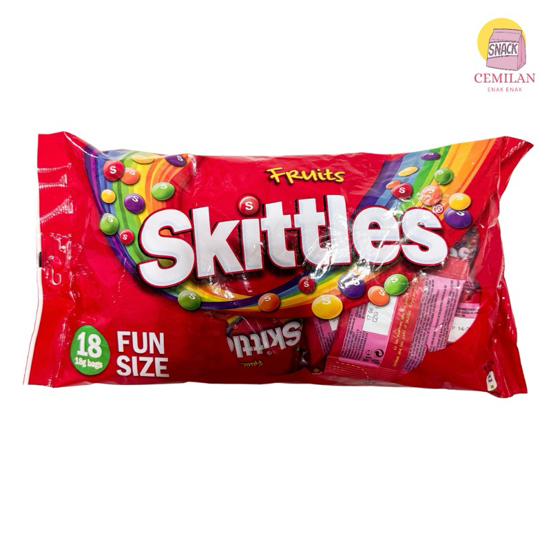 Jual Skittles Minis Fin Size isi 18pack | Shopee Indonesia