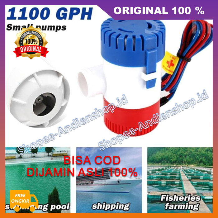 Jual Pompa Air Celup Bilge Pump Pompa DC 12 Volt Submersible Serbaguna ...