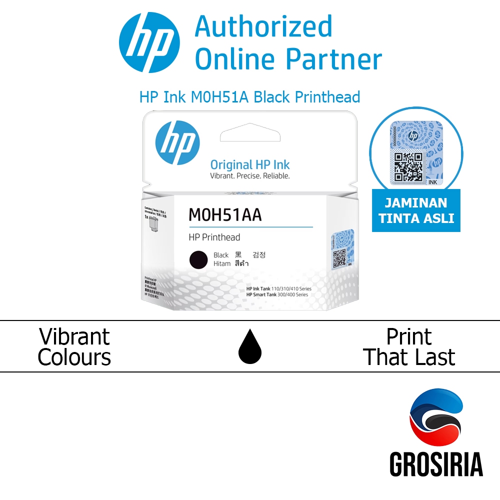 Jual HP Printhead Cartridge Black 115 315 319 415 419 Original [M0H51AA ...