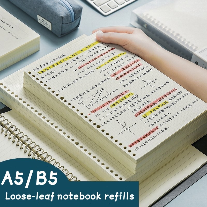 Jual Notebook refill Line, Blank & Grid KERTAS ISI BINDER A5/B5 LOOSE ...