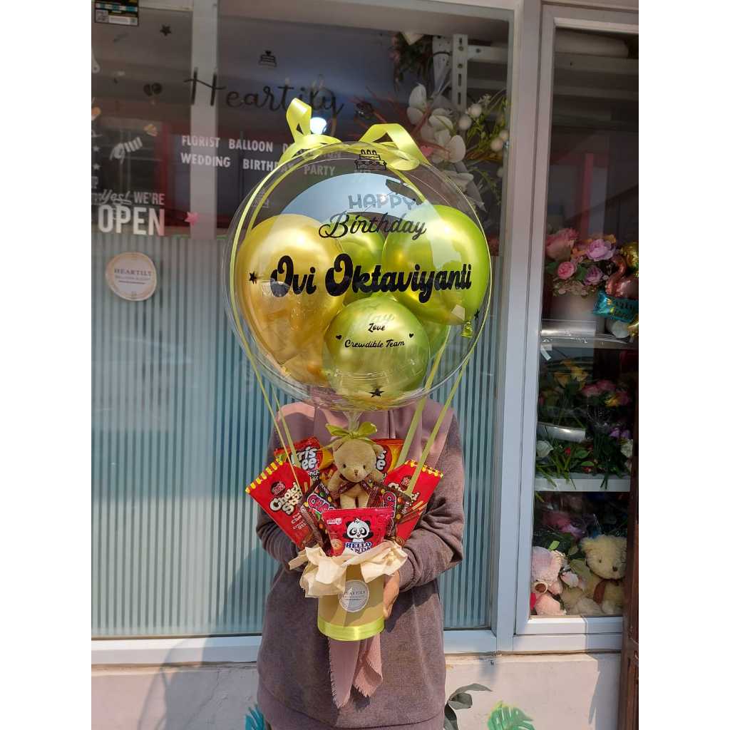 Jual [READY 1HARI JADI] Mix Warna Buket Balon Snack Bucket Balloon ...