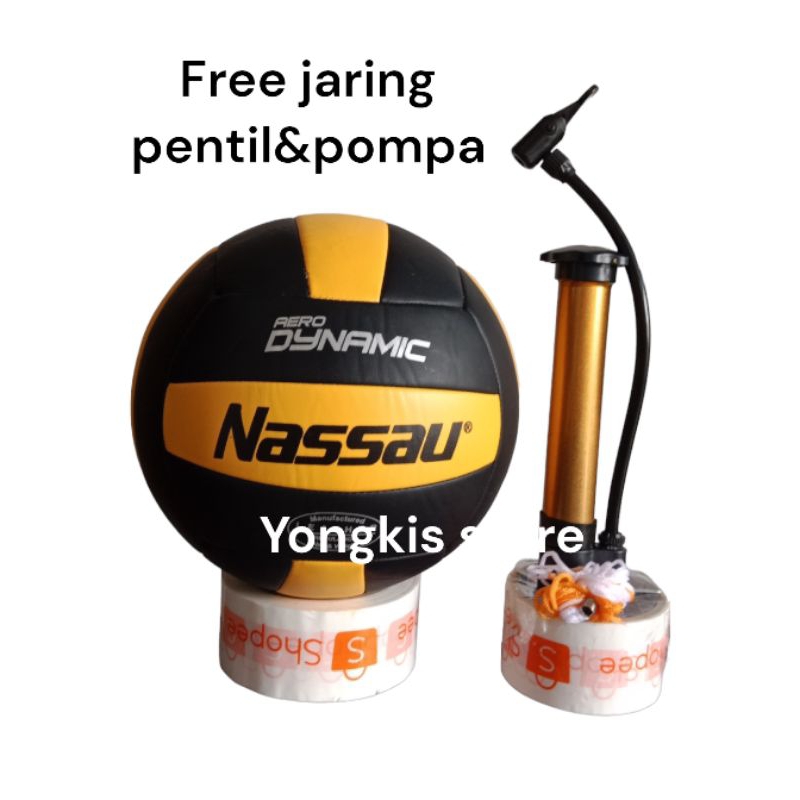 Jual bola voli voly nasaau aero dynamic jahit training ball gratis ...