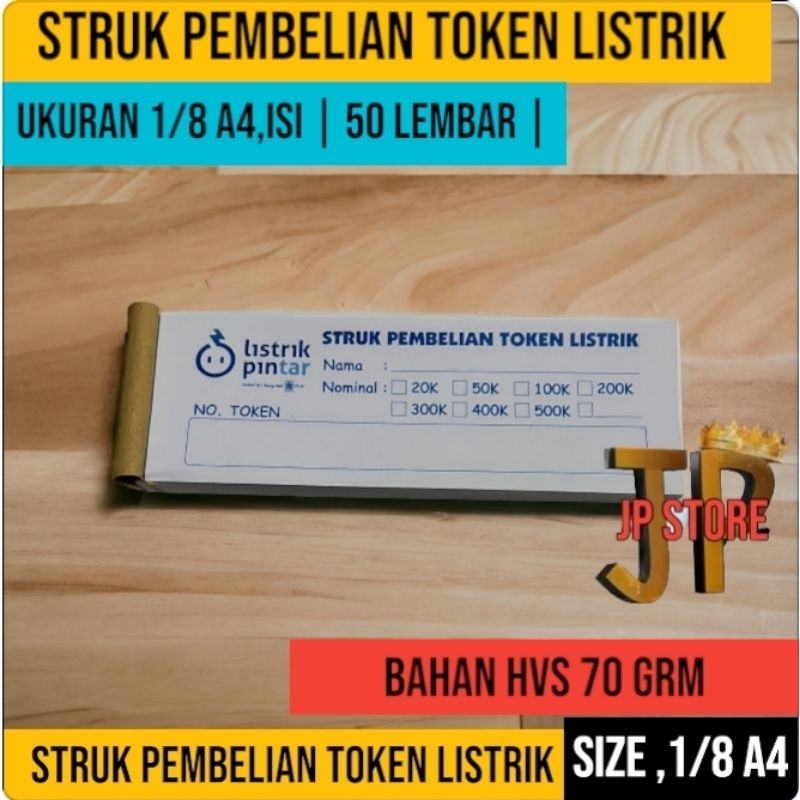Jual STRUK PEMBELIAN TOKEN LISTRIK | NOTA TOKEN LISTRIK | Shopee Indonesia