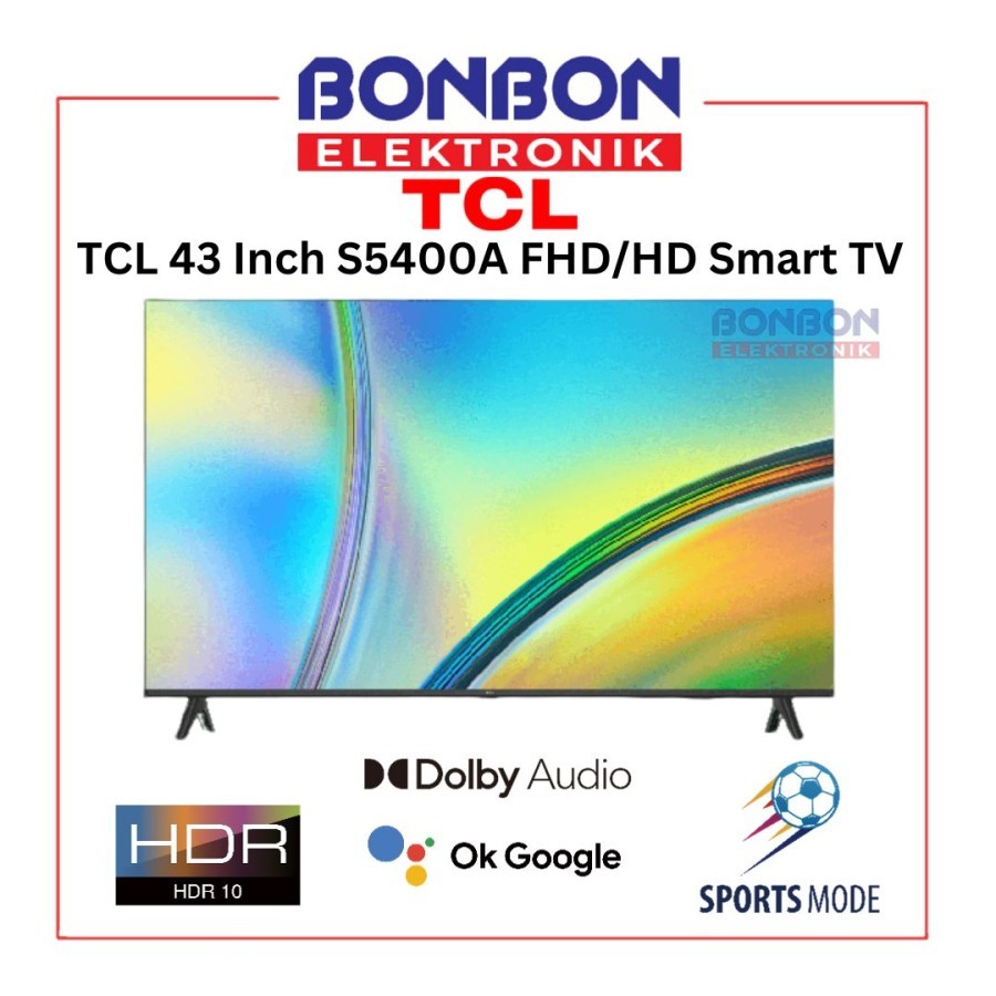 Jual TCL TV 43 Inch 43S5400A FHD/HD Smart TV | Shopee Indonesia