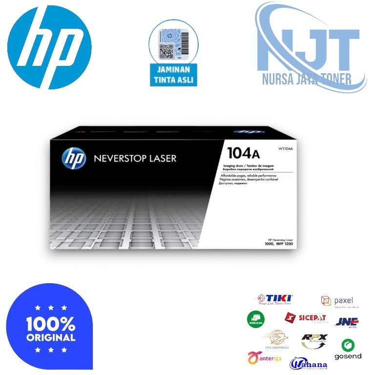 Jual HP 104A Black ORIGINAL Laser Imaging Drum (W1104A) | Shopee Indonesia