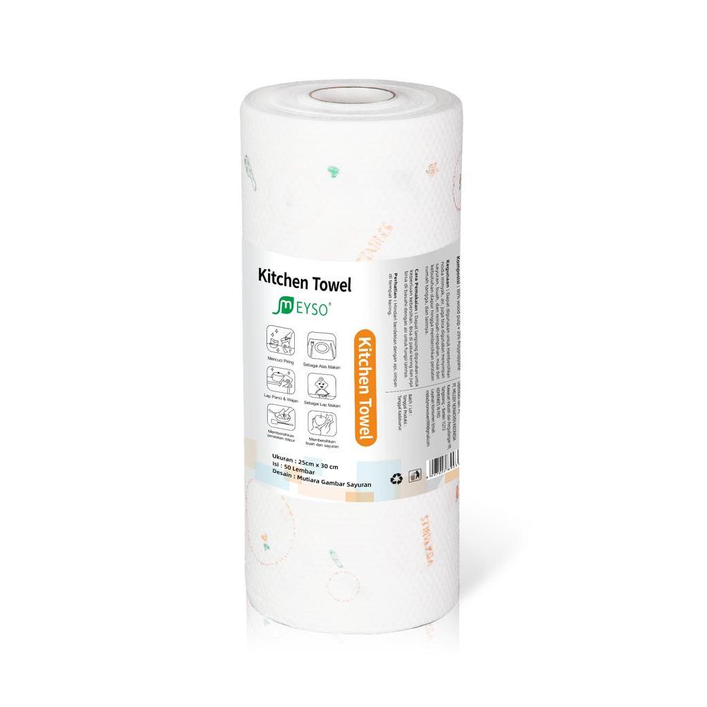 Jual Kitchen Towel Tissue Dapur Roll Meyso (Mutiara Gambar Sayuran ...