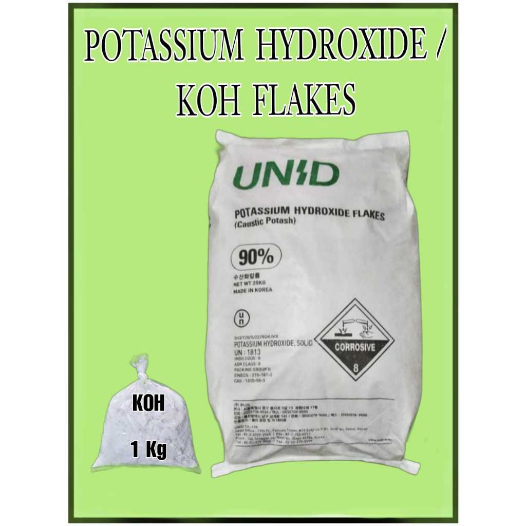 Jual KOH/Potassium Hydroxide UNID/Potash costik/Kalium hidrat/Lye ...