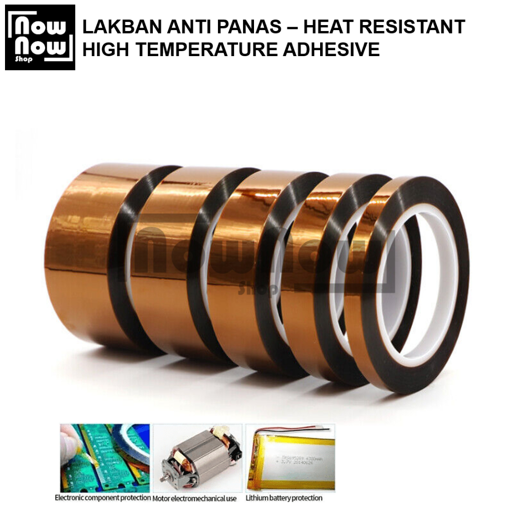 Jual Lakban Anti Panas Tape Isolasi Selotip Perekat Heat Resistant High ...