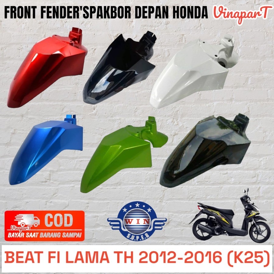 Jual spakbor depan beat fi lama k25 hitam putih biru hijau merah marun ...