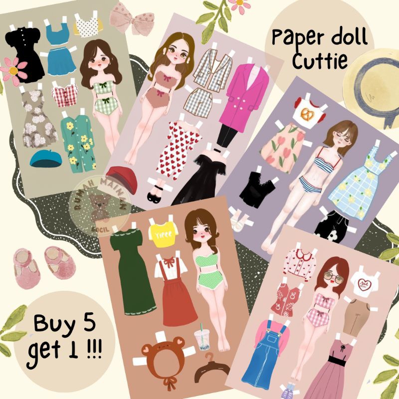 Jual PAPER DOLL MAINAN KERTAS BP BPAN PAPERDOLL ORANG ORANGAN BP MAINAN ...